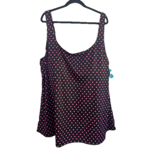 Swimsuits For All | Swim | Swimsuit For All Black Hot Pink Polka Dots ...